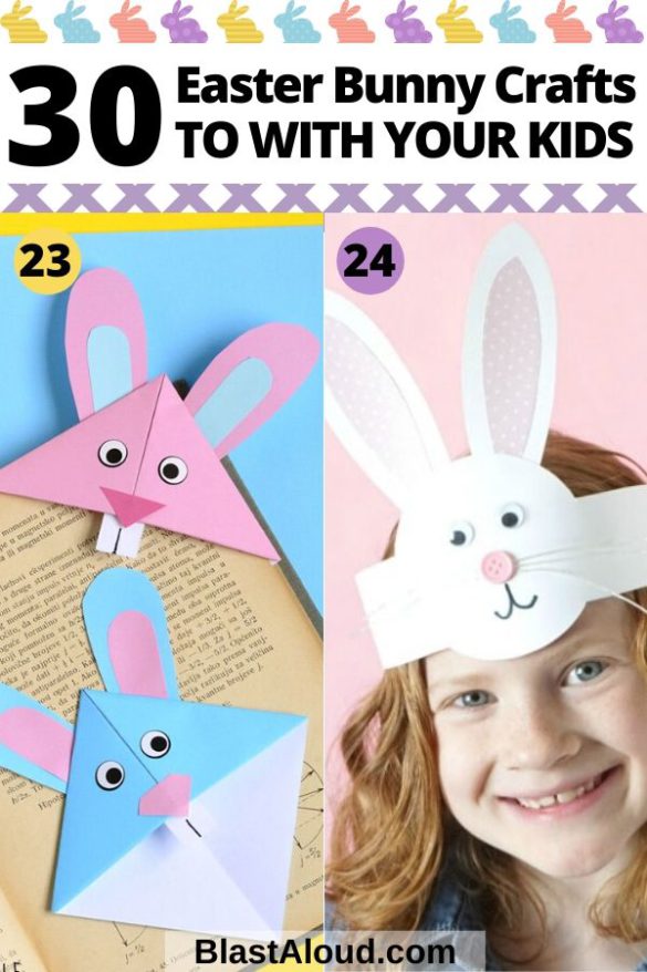 30 Adorably Cute Easter Bunny Crafts For Kids To Make This Year